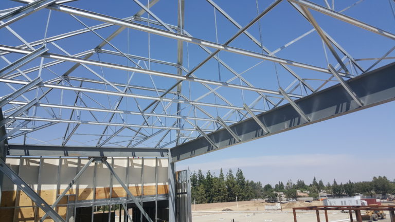 Walmart Metal Trusses 1 | West Coast Drywall Construction Inc.